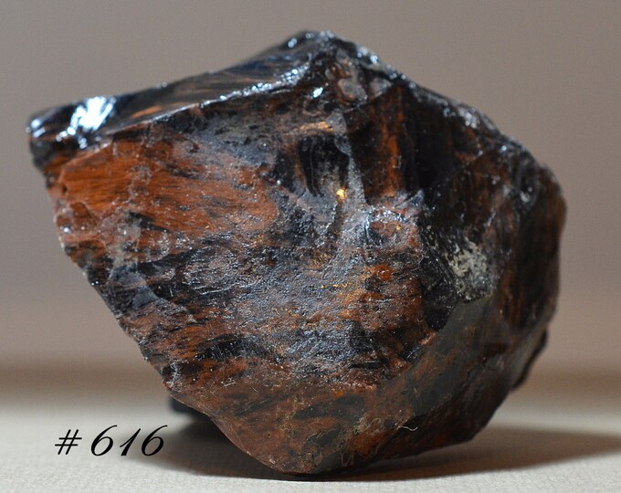 Very Nice Mahogany Obsidian Cobble - Rock and Mineral Collectible ...