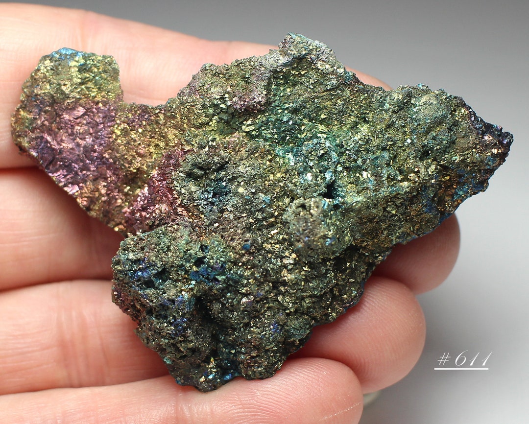 Colorful Iridescent Chalcopyrite, From Reynolds County, Missouri, USA ...