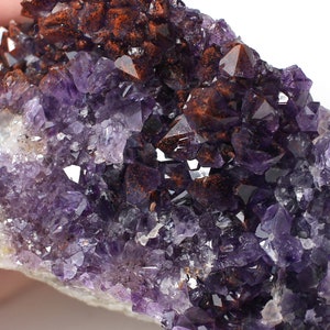 Thunder Bay Amethyst Crystal Cluster With Dark Red Hematite Inclusions, Thunder Bay Ontario ...
