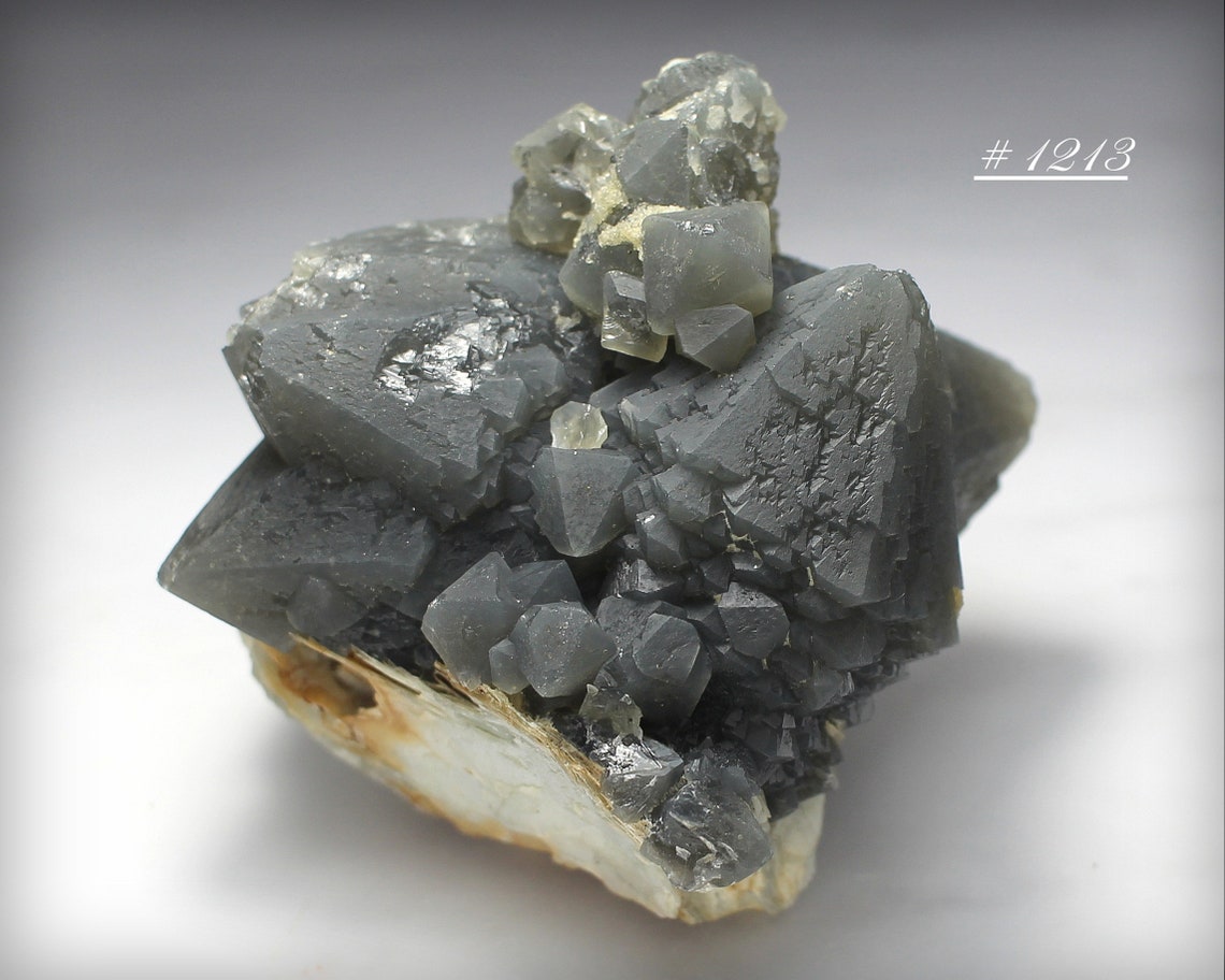 Prase Quartz With Calcite Bluish-green Prase Quartz With - Etsy