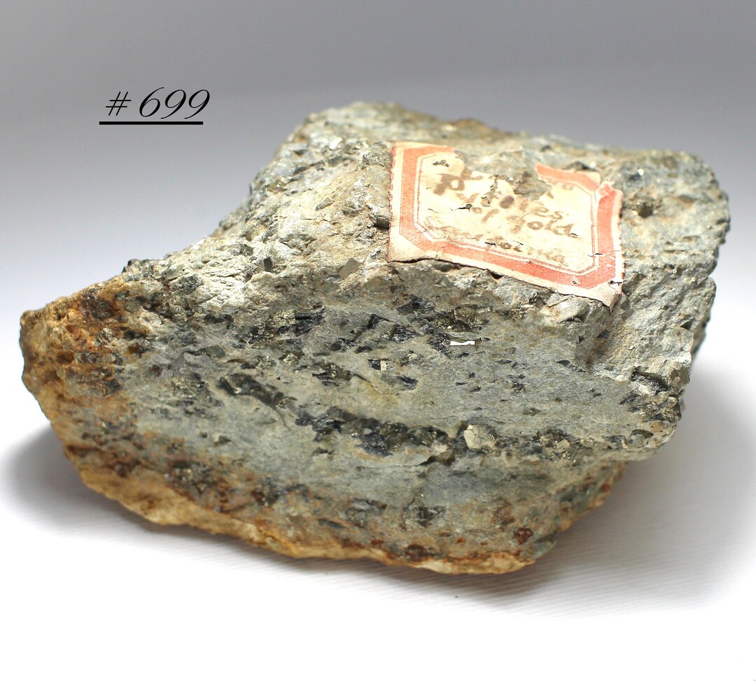 Gold Ore Pyrite Crystals - Old-time Gold Ore Specimen, From California ...