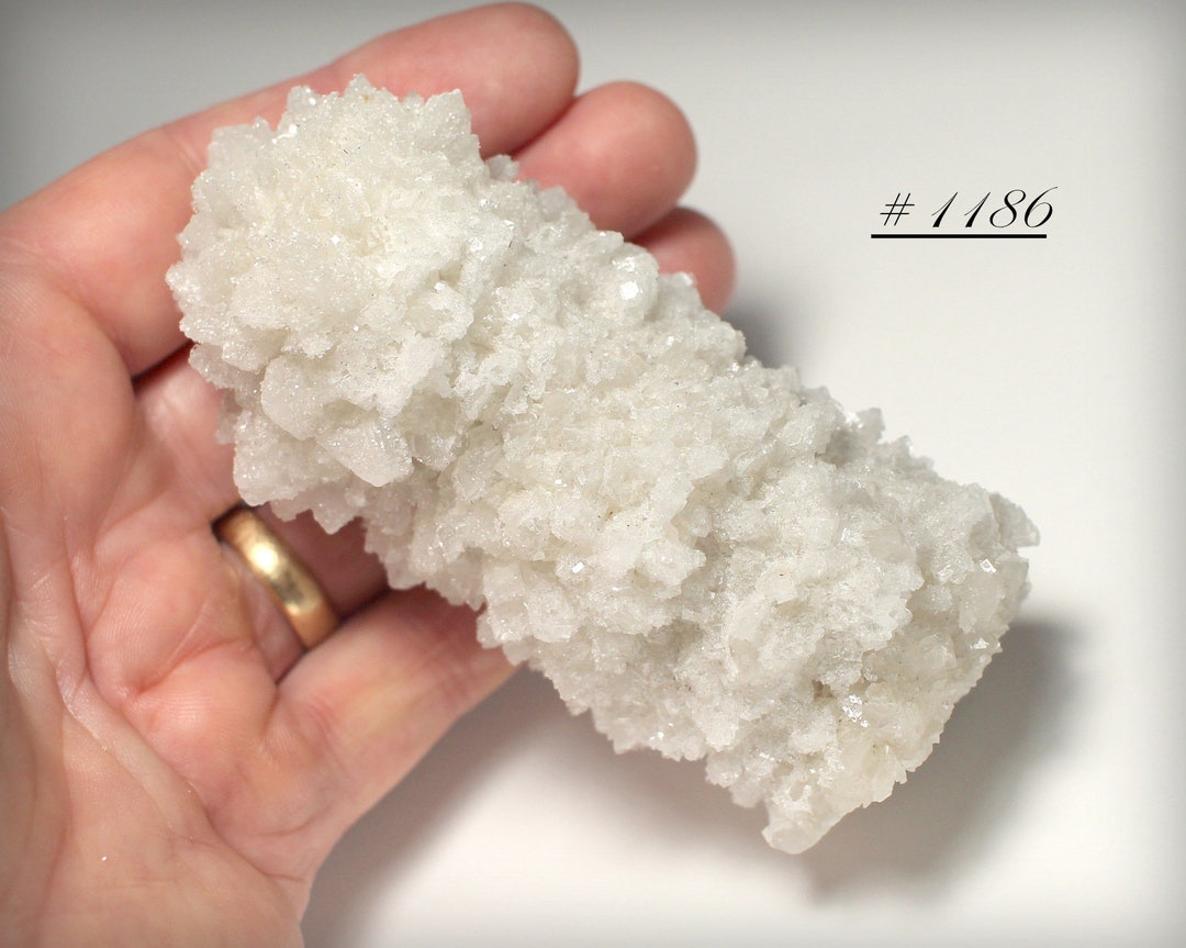 Large Crystalline Selenite on Halite Stalactite Specimen Great Salt ...