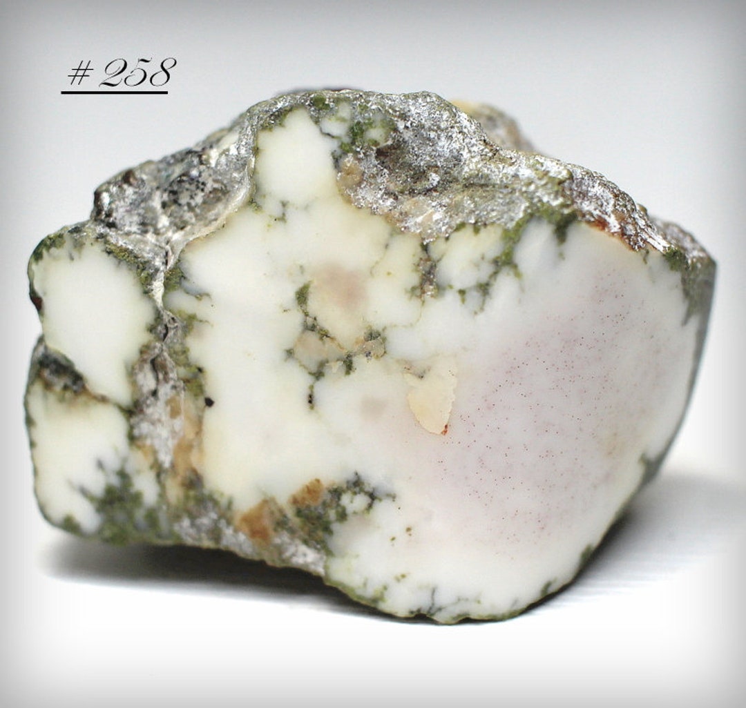 Beautiful Polished Datolite Nodule With Red Coppery Inclusions and ...