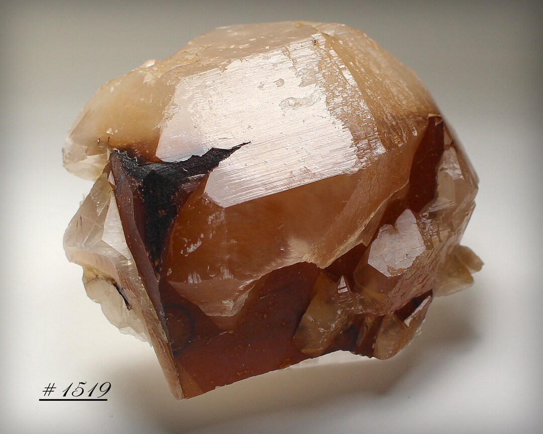 RED Calcite - Rare and Amazing Three Generation Rhombic RED Calcite ...