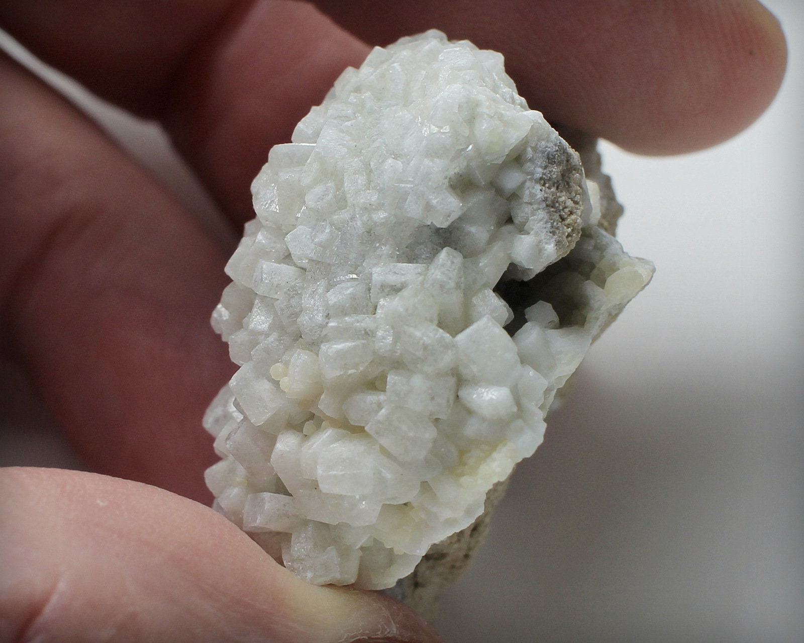 White Celestite Celestine with Calcite Crystals from Lime - Etsy.de