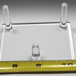 Three Peg Clear Acrylic Mineral Specimen Display Stand (large Size) - Etsy
