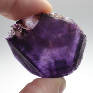 Rare Dark Purple Octahedral Fluorite Crystal From the Santa Teresa ...