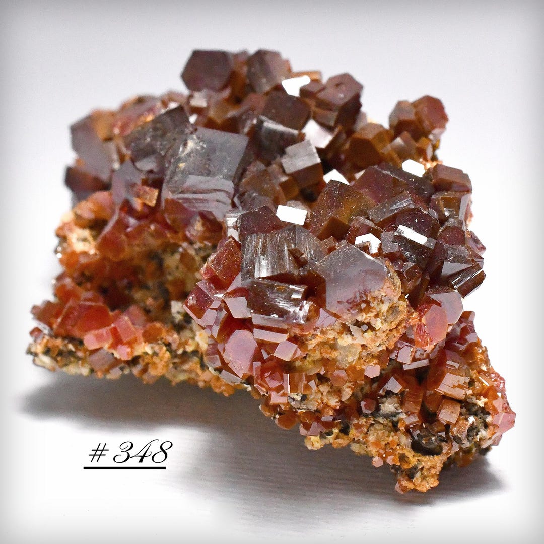 Super-fine, DARK Burnt-red, Brilliant, Lustrous Vanadinite Crystal ...
