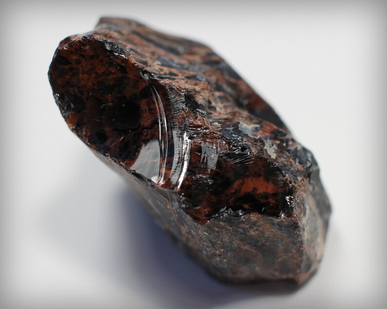 Two Glassy Mahogany Obsidian Cobbles Pictured Weathered | Etsy