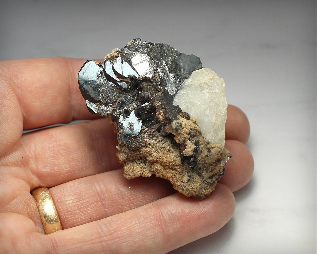 Shiny Bladed Hematite Mineral Specimen From the Veta Grande Claim, Yuma ...