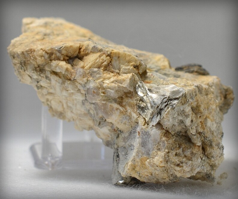 Super-shiny Muscovite Mica Books in Tan Feldspar From the | Etsy