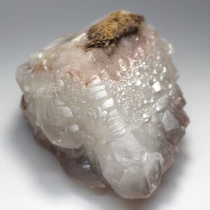 Multi-generational Dusty Rose and White Calcite Crystal Cluster, With ...