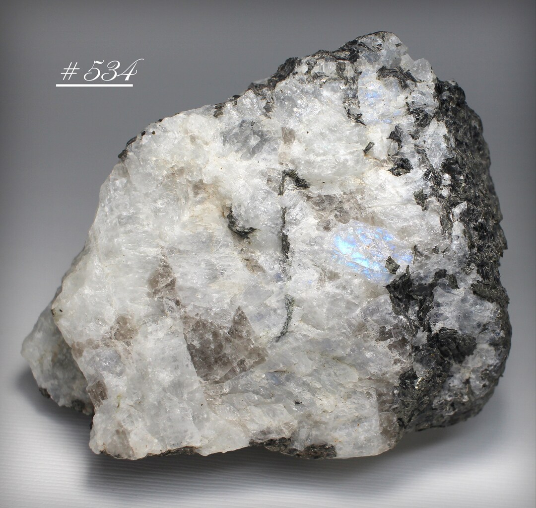 Moonstone Hand-sized Specimen With Biotite Mica, From India - Etsy