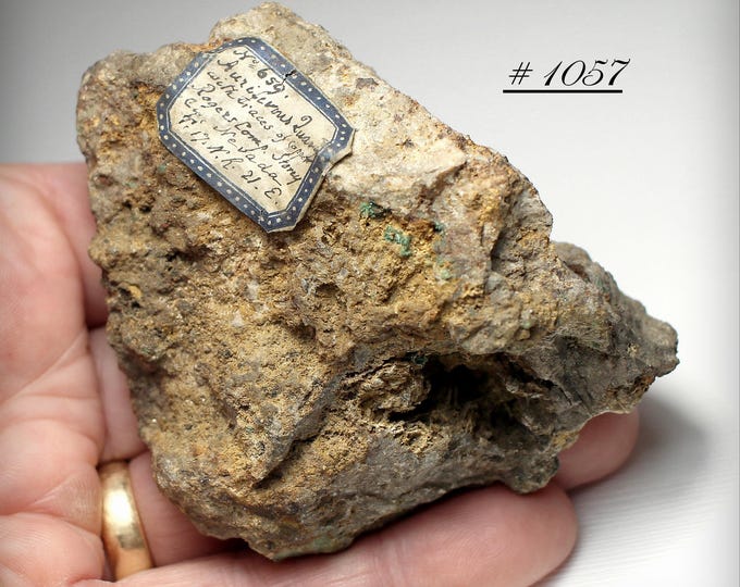 Gold Ore - Old-time Gold Ore Specimen, From Virginia City, Comstock ...