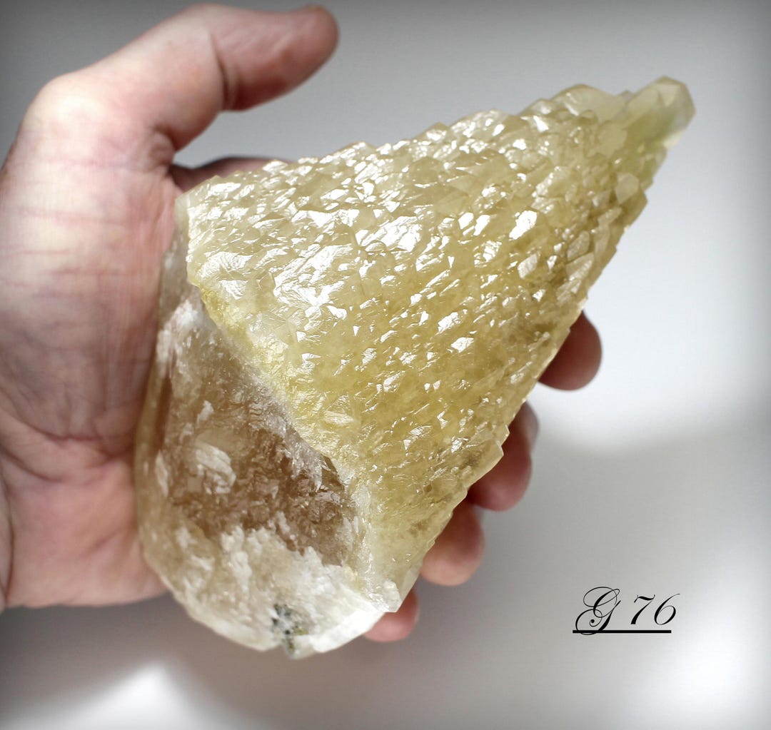 HUGE Phantom "dragon Scale" Calcite Crystal With Growth Oriented ...