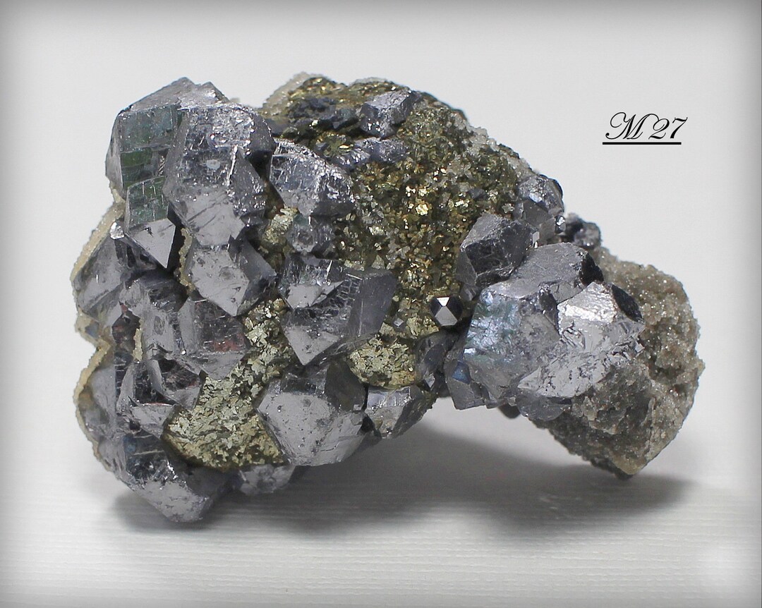 Aesthetic Galena With Quartz and Pyrite/marcasite Miniature Mineral ...