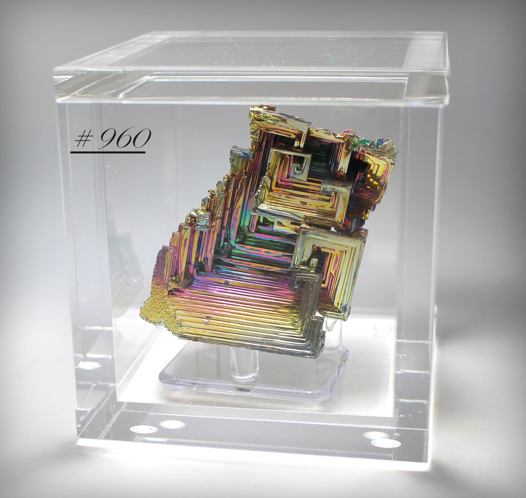 Large Rainbow Bismuth Crystals Exceptional Laboratory-grown Bismuth ...