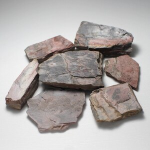 Colorful Pieces pictured of Satiny Argillaceous Stanley Shale, From the ...