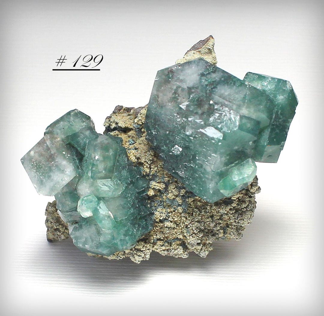Superb Gemmy Dark Blue-green Apophyllite Crystals With Celadonite ...