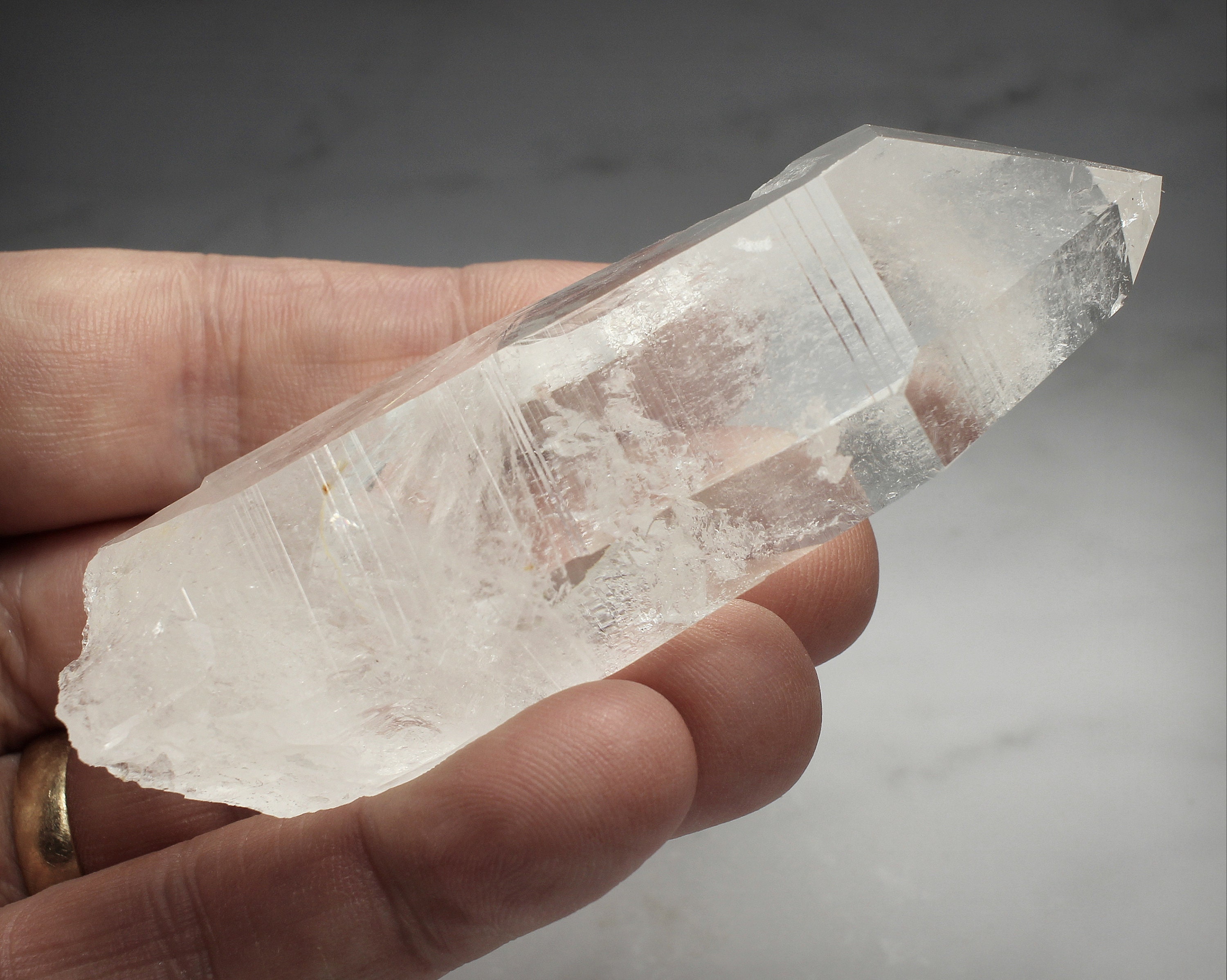 Superbe cristal de quartz clair simple et non poli de type | Etsy