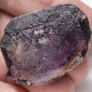 Rare Dark Purple Octahedral Fluorite Crystal From the Santa Teresa ...