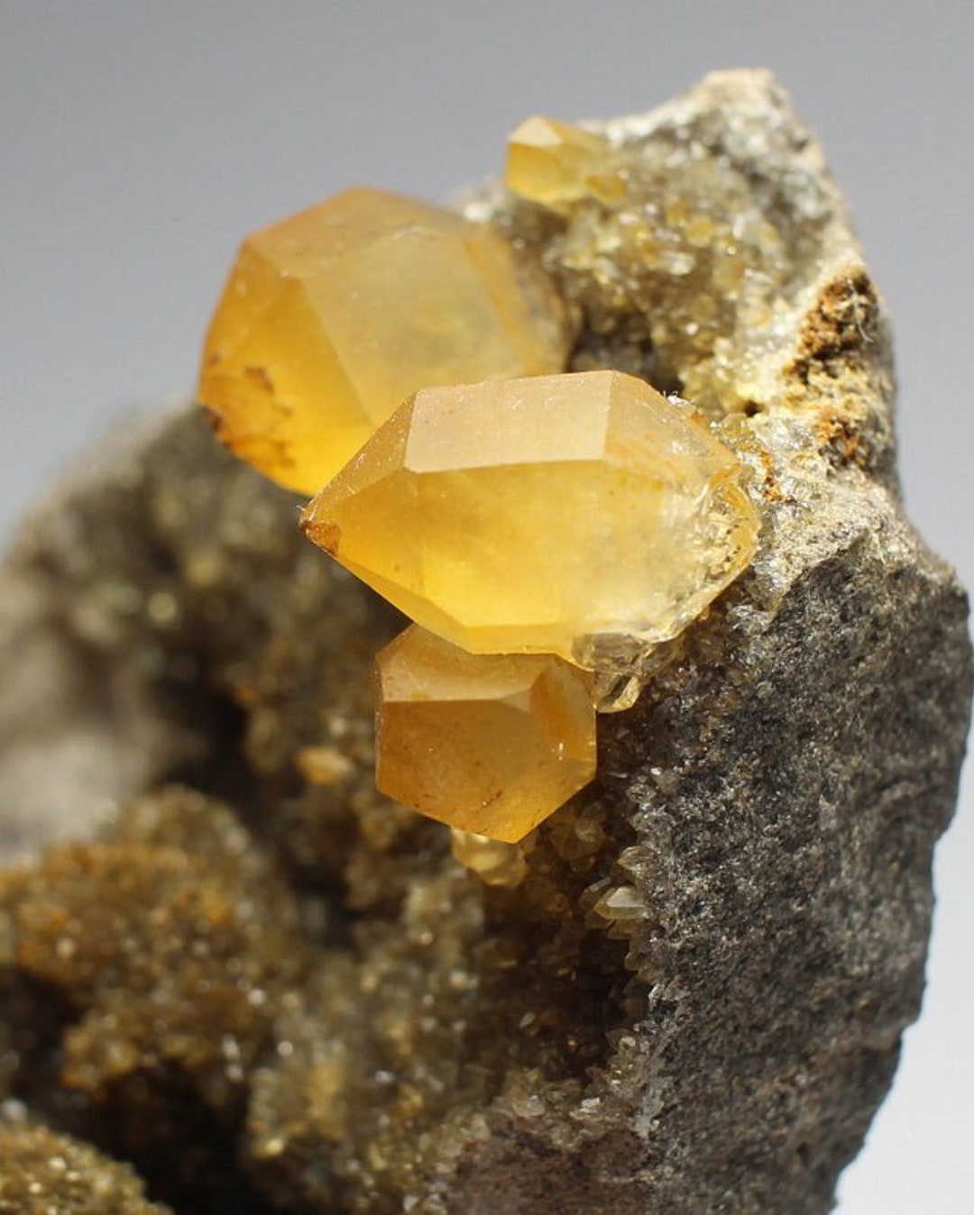 Genuine New York Herkimer Diamonds With Limonite Coating and Quartz ...