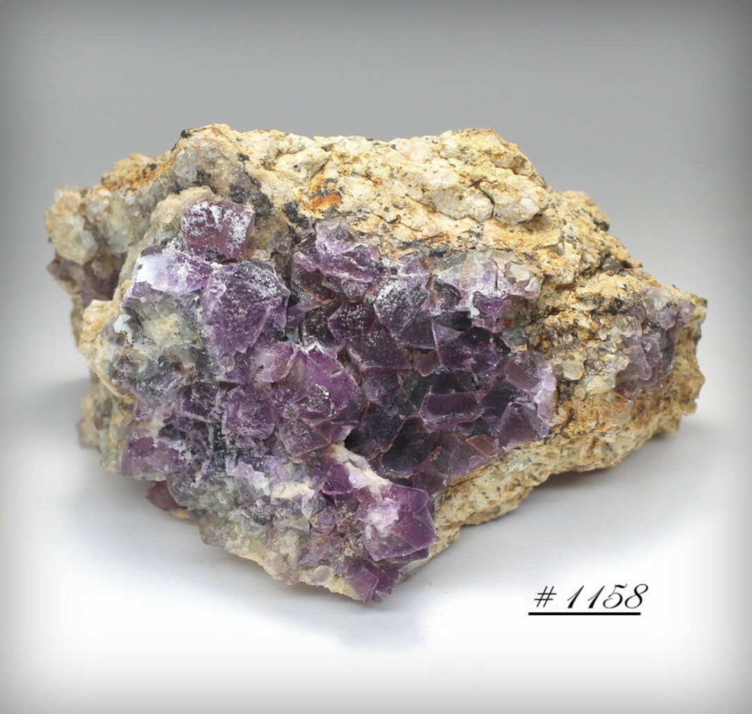 Violet and Green Octahedral Fluorite Crystals, From the Skinner Lode ...