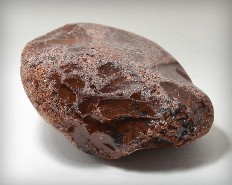 Good-Sized Pure Mahogany Obsidian Cobble Glassy Conchoidal | Etsy