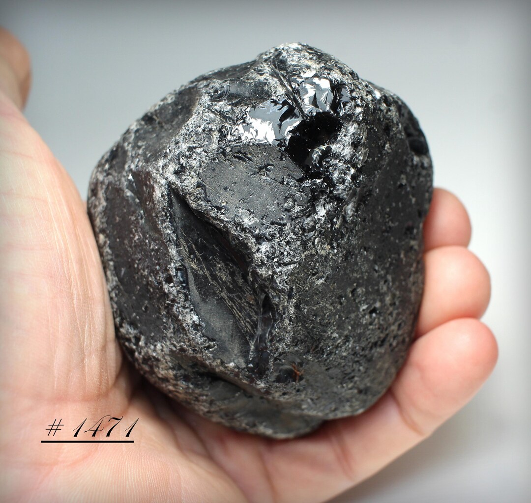 Large, Glassy, Beautiful Obsidian Cobble With Great Black Vitreous ...