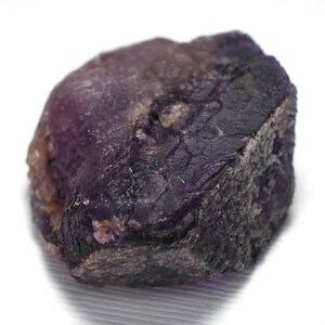 Rare Dark Purple Octahedral Fluorite Crystal From the Santa Teresa ...