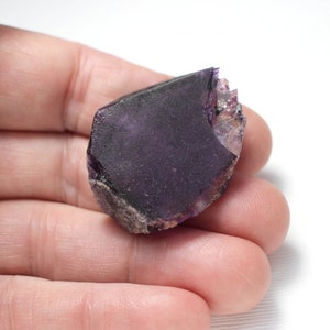Rare Dark Purple Octahedral Fluorite Crystal From the Santa Teresa ...