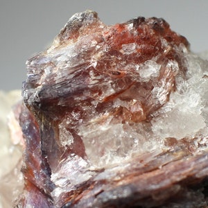 Large Uncommon Blue Kyanite, Quartz, and Red Alurgite, From Minas ...