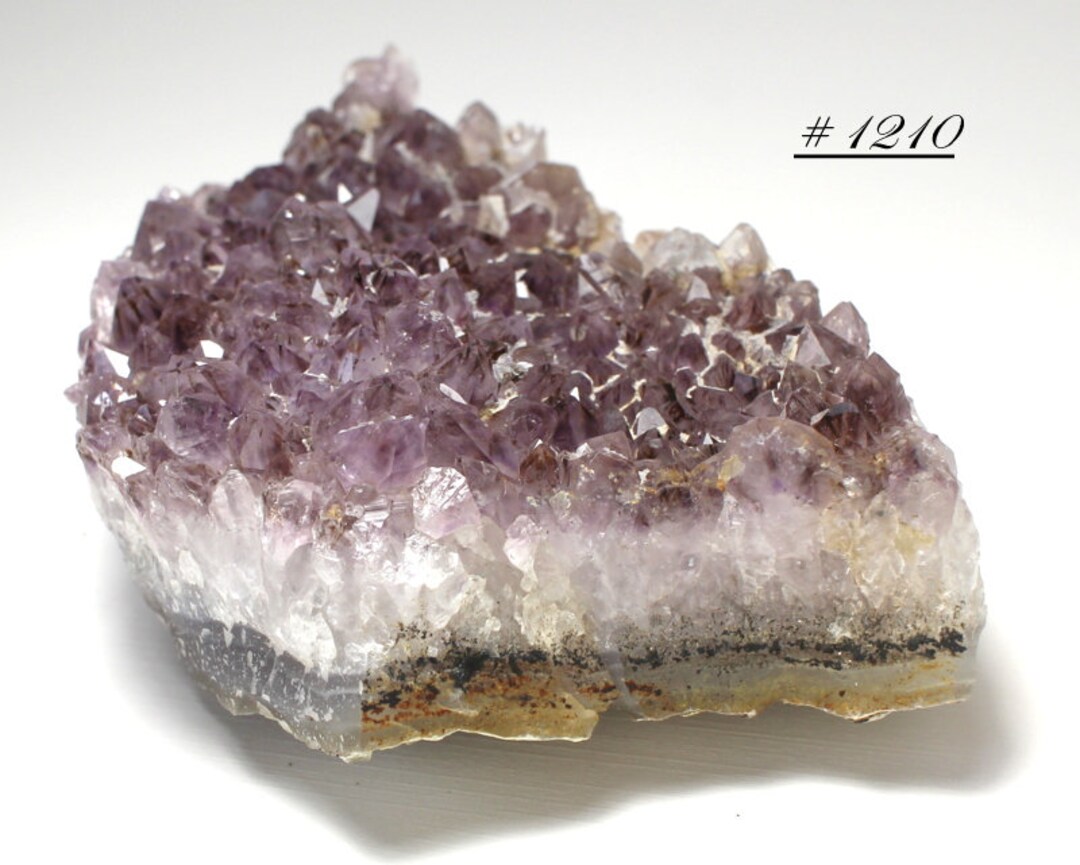 Lovely Amethyst Mineral Crystal Cluster With Geothite Inclusions - Etsy