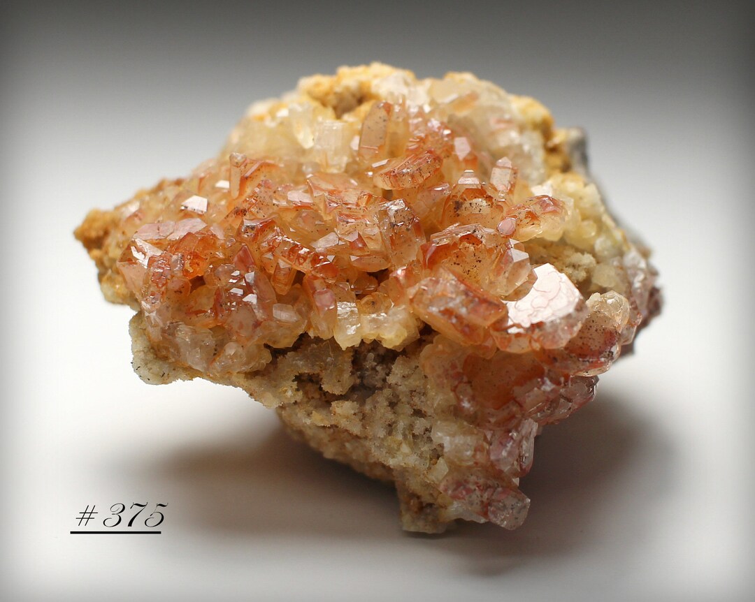 Red Barite Unique Location Fine Red-amber Barite Crystal Cluster South ...