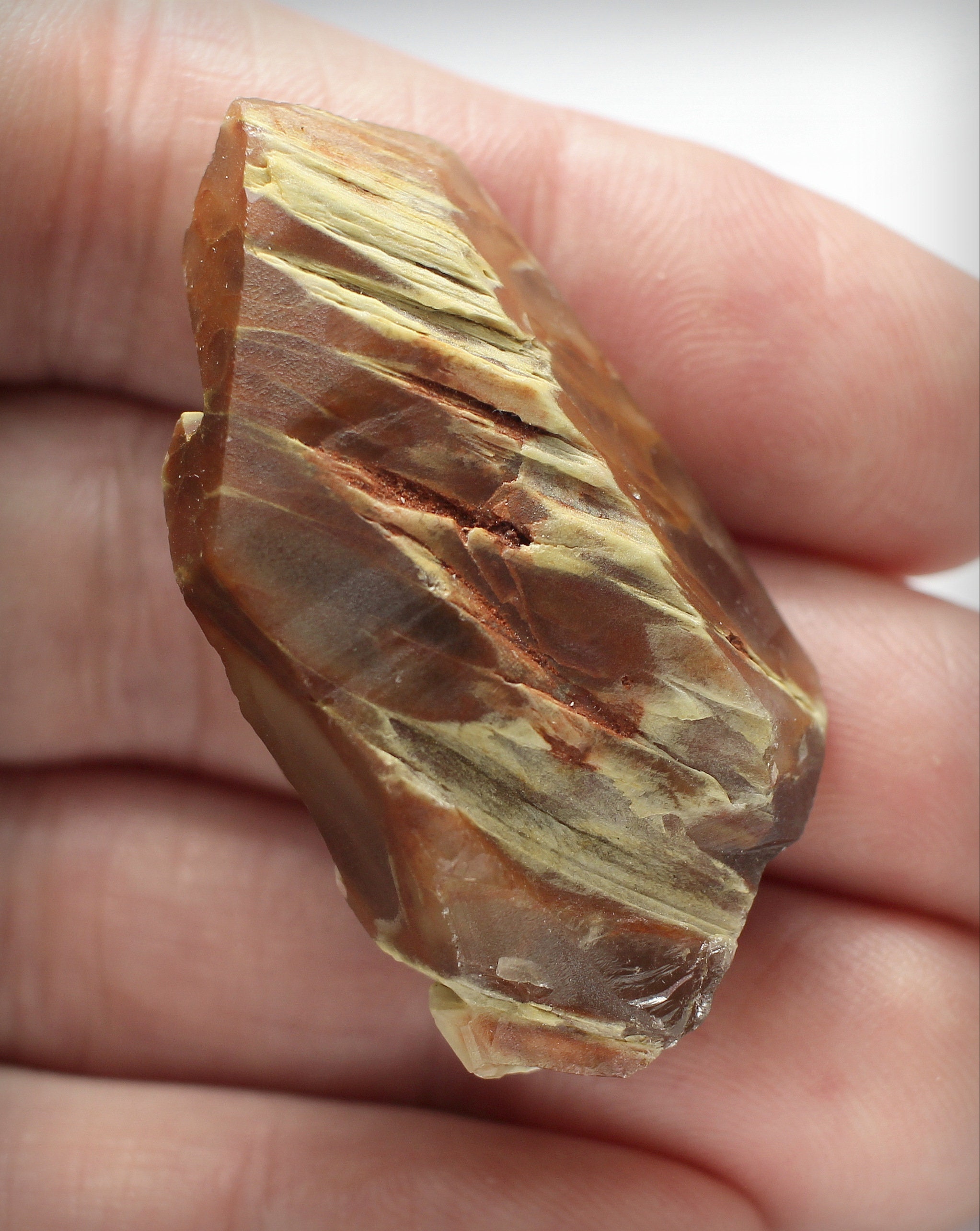 Red Amphibole Quartz Crystals With Growth Interference - Etsy UK