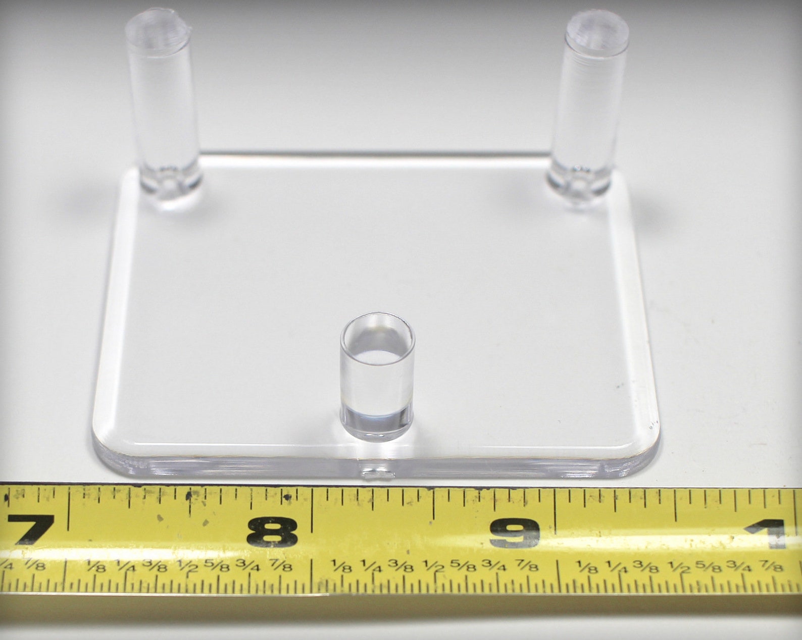 Three Peg Clear Acrylic Mineral Specimen Display Stand medium | Etsy