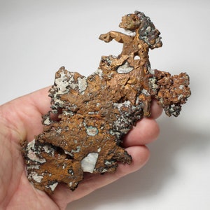 Native Copper, Michigan - Large Spectacular Crystalline Native Copper ...