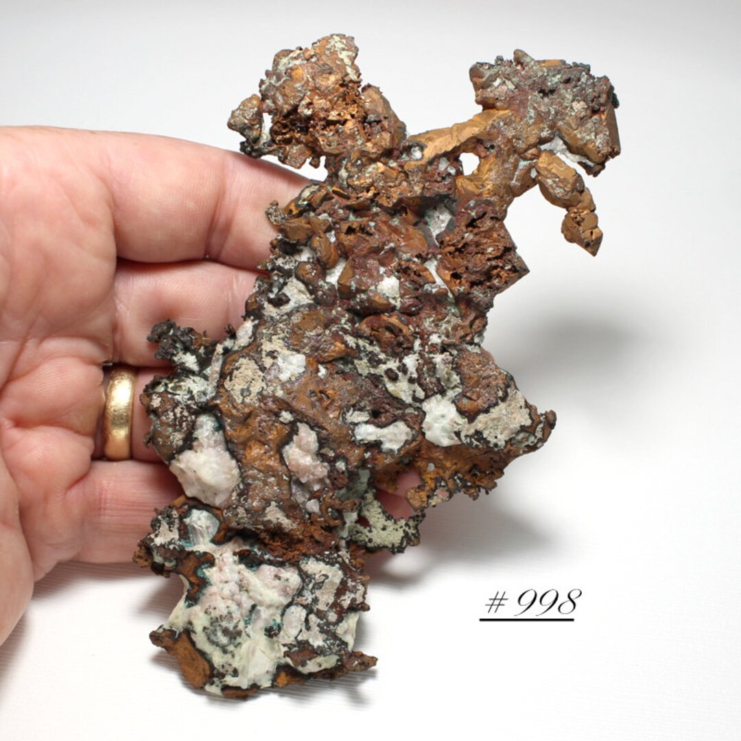 Native Copper, Michigan - Large Spectacular Crystalline Native Copper ...