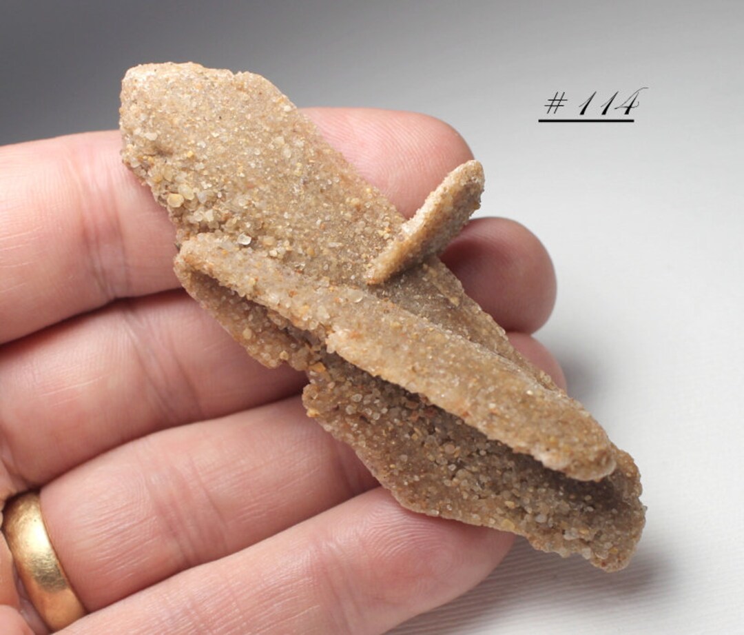 Beautiful Large Sand Selenite Gypsum Crystal Blades - Mineral Specimen ...