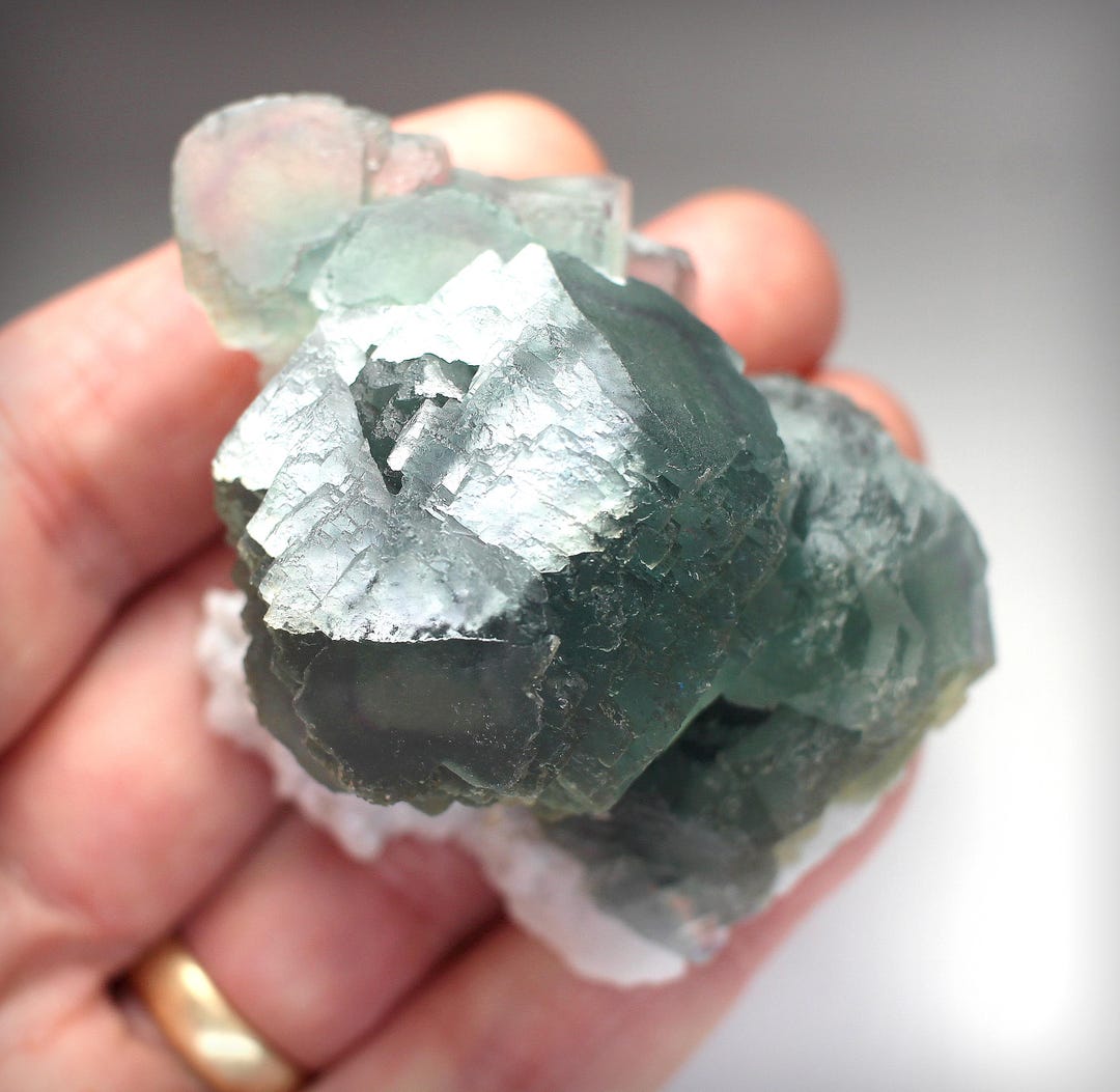 Large Translucent Cubo-octahedral Green & Blue Crystal of Fluorite ...