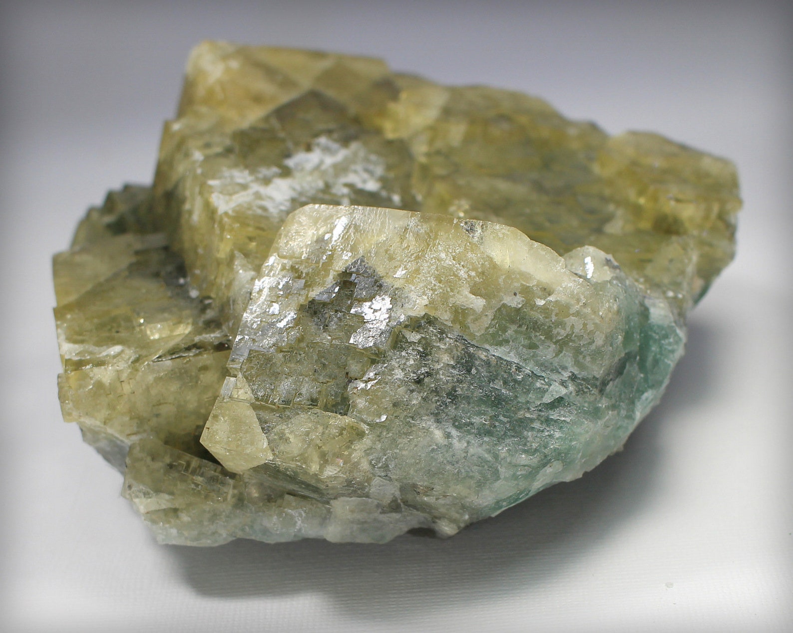 Large Glassy Luster Clear Yellow Fluorite With Green Fluorite - Etsy