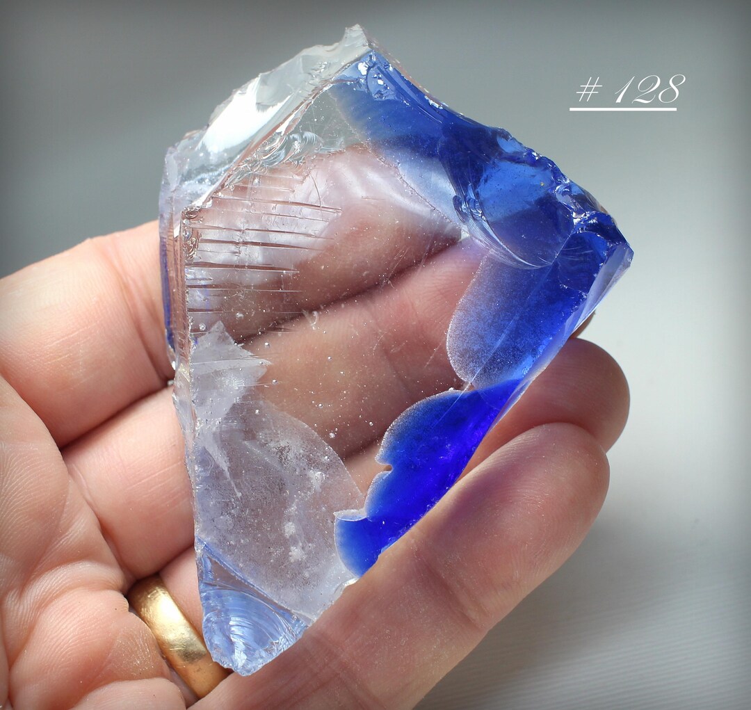 Andara Crystal Lustrous Blue-edged Andara Glass, for Decoration ...