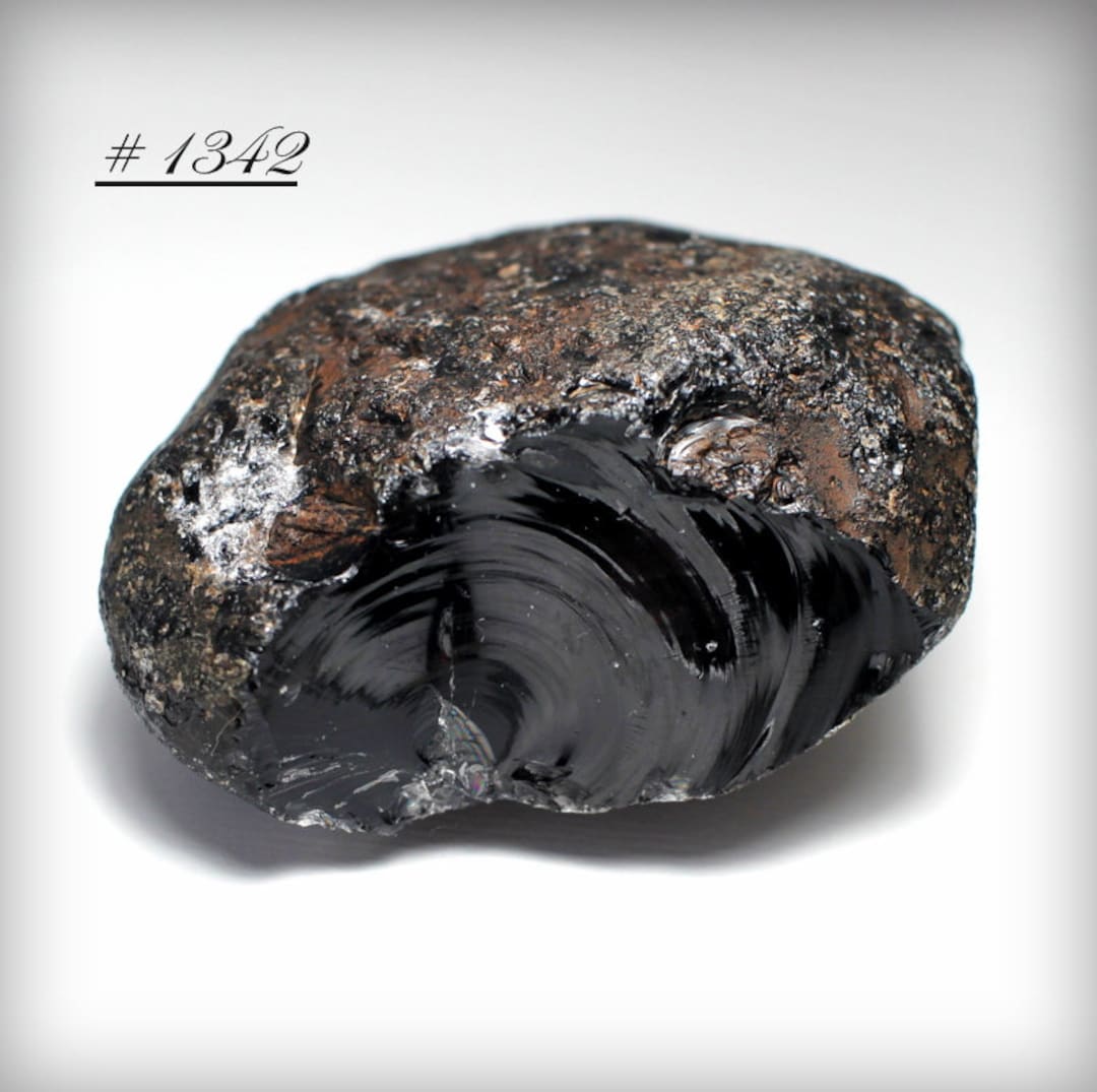 Black Obsidian Glassy Beautiful Obsidian Cobble With Great - Etsy