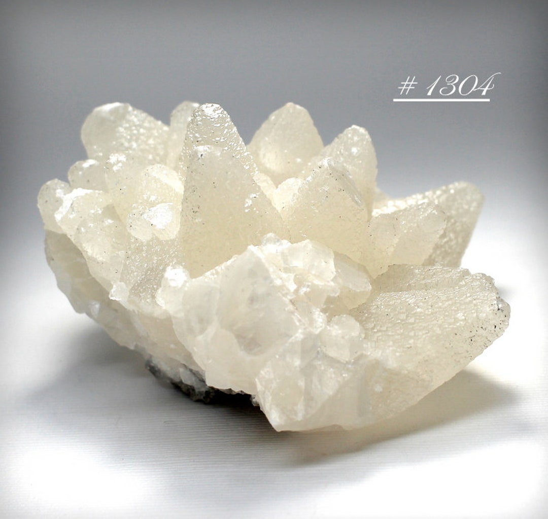 Manganocalcite Crystal Flower of Oriented Growth Off-white Calcite ...