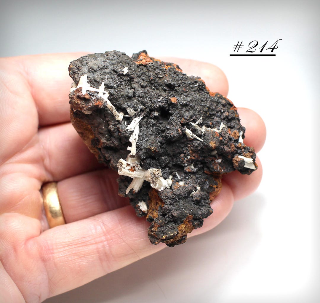 Cerussite, Flux Mine Acicular White Cerussite Crystal Groupings on ...