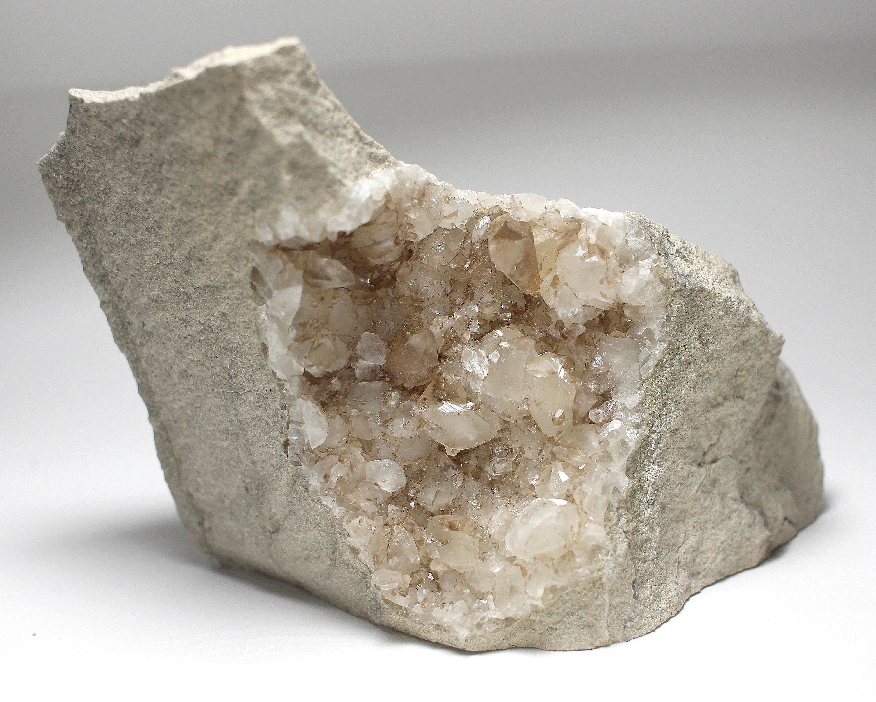 Calcite Crystals In Limestone