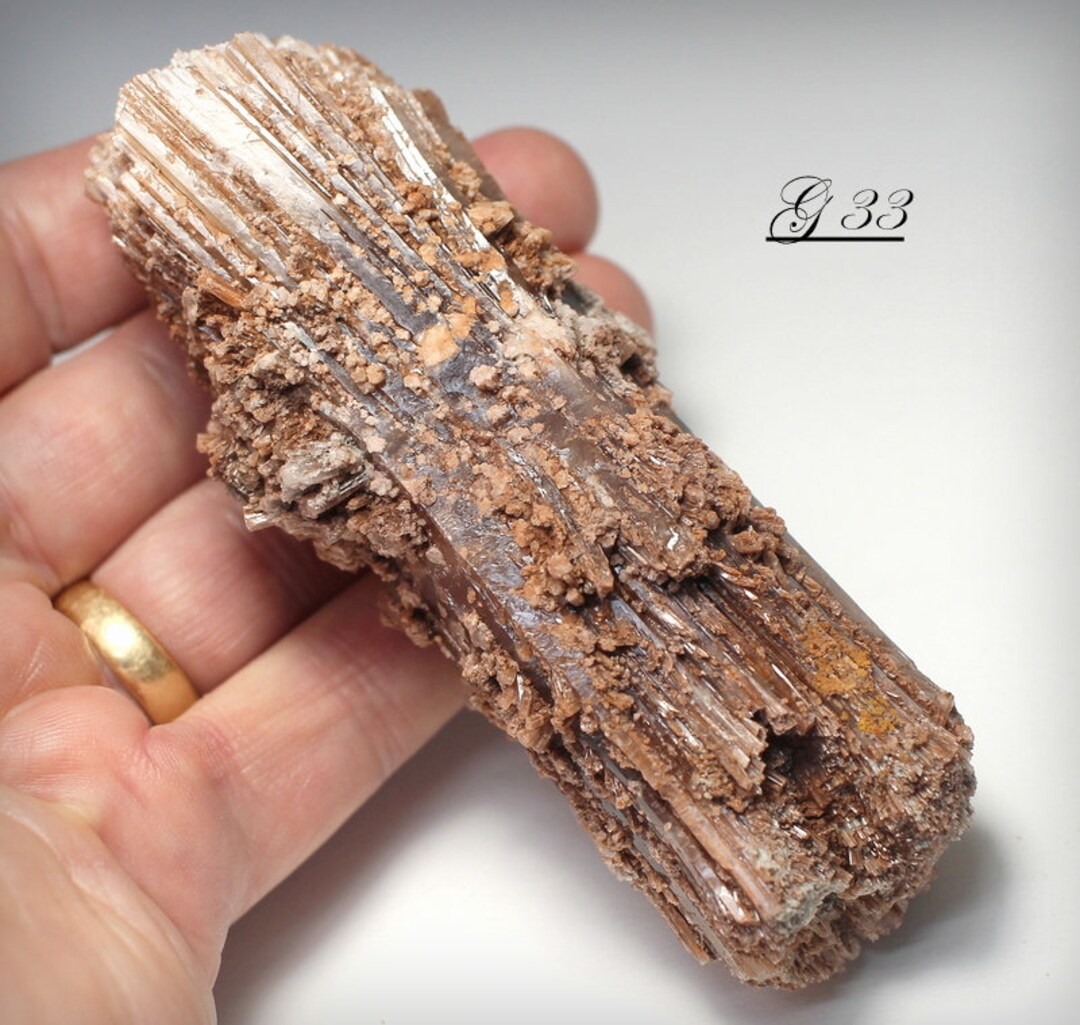 Glistening, King-size, Burnt-orange Colored, Euhedral Aragonite Crystal ...