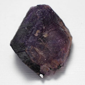 Rare Dark Purple Octahedral Fluorite Crystal From the Santa Teresa ...