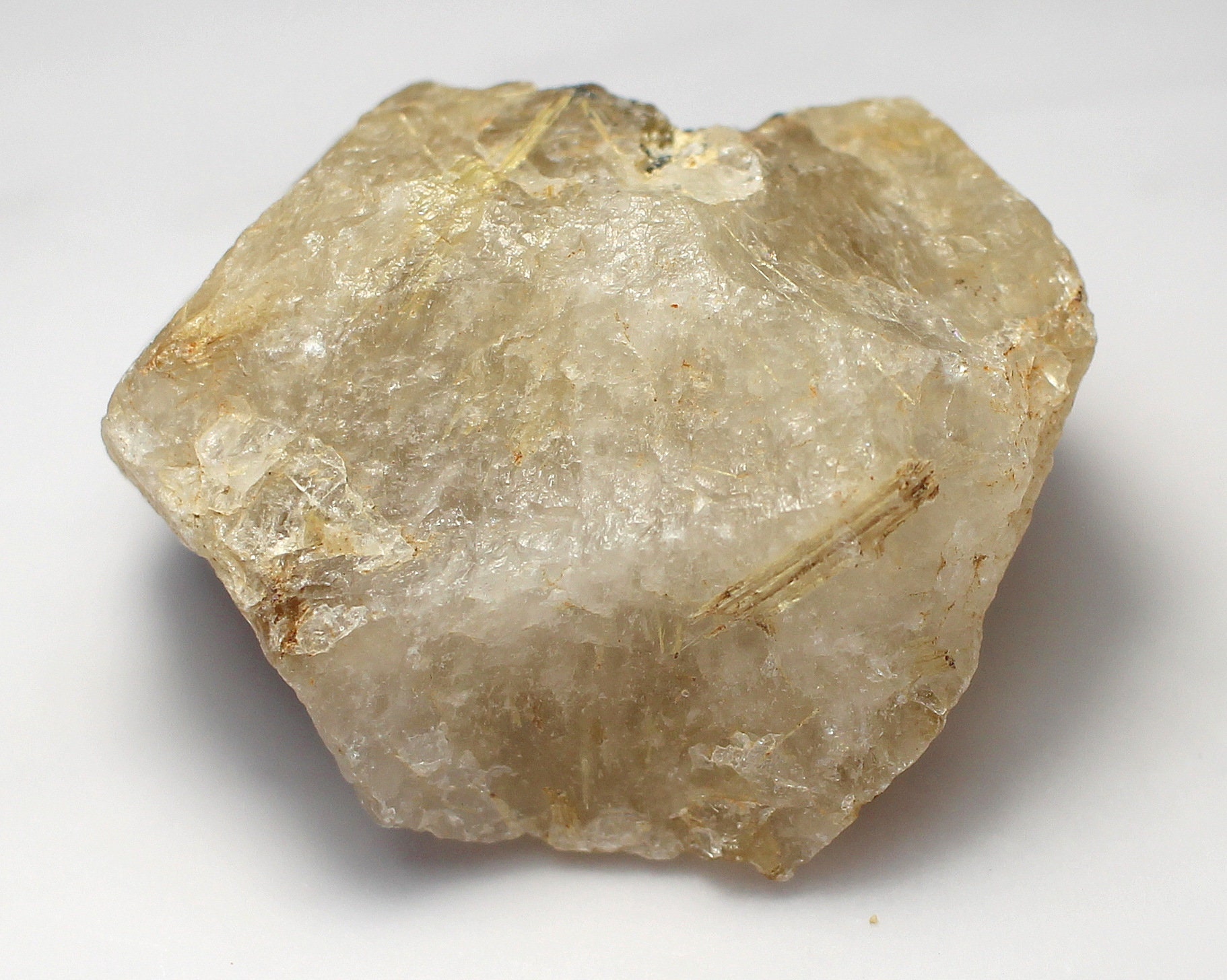 Rutilated Quartz Rough Lightly-Smoky Quartz with Jackstraw | Etsy