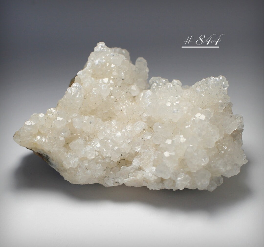 Stunning Fluorescent Calcite Crystal Cluster, With Minor Quartz and ...